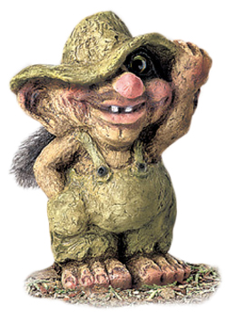 Trollgutt med hatt - Brødrene Flaarønning