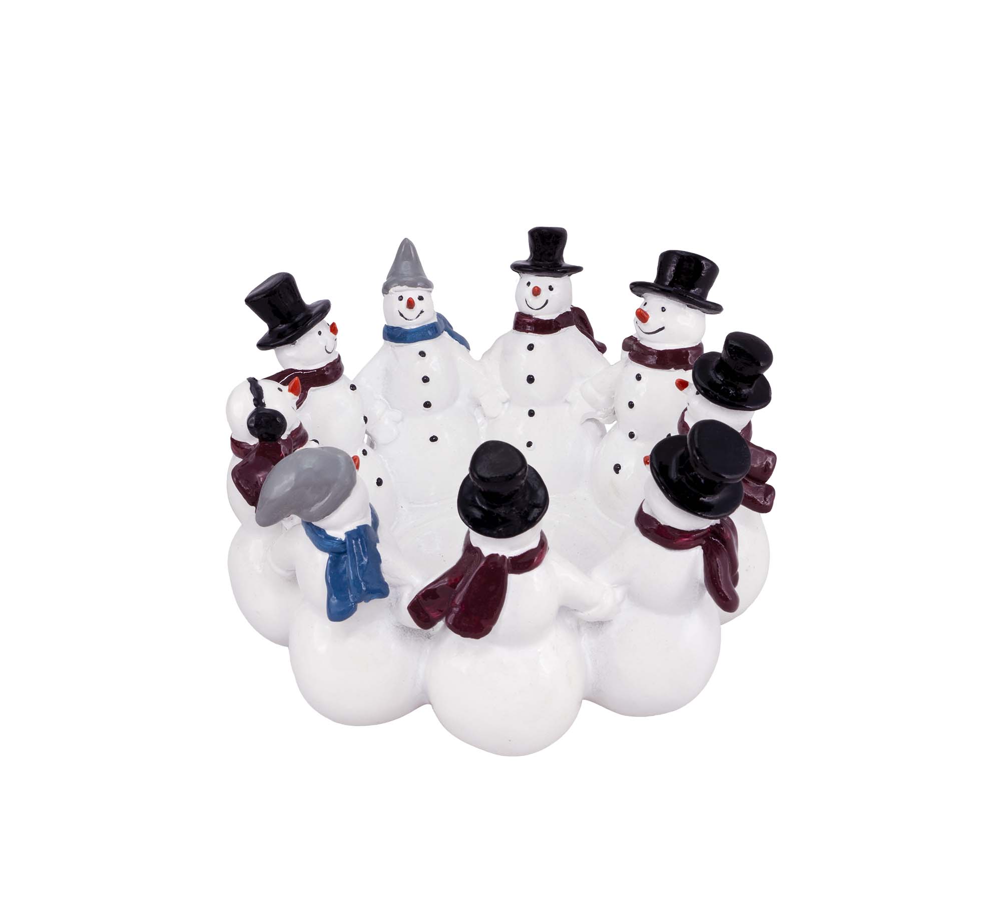 Snowmen in a circle, 10 cm, Harvesttime - Brødrene Flaarønning