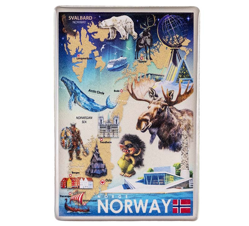Magnet Norge, retro - Brødrene Flaarønning